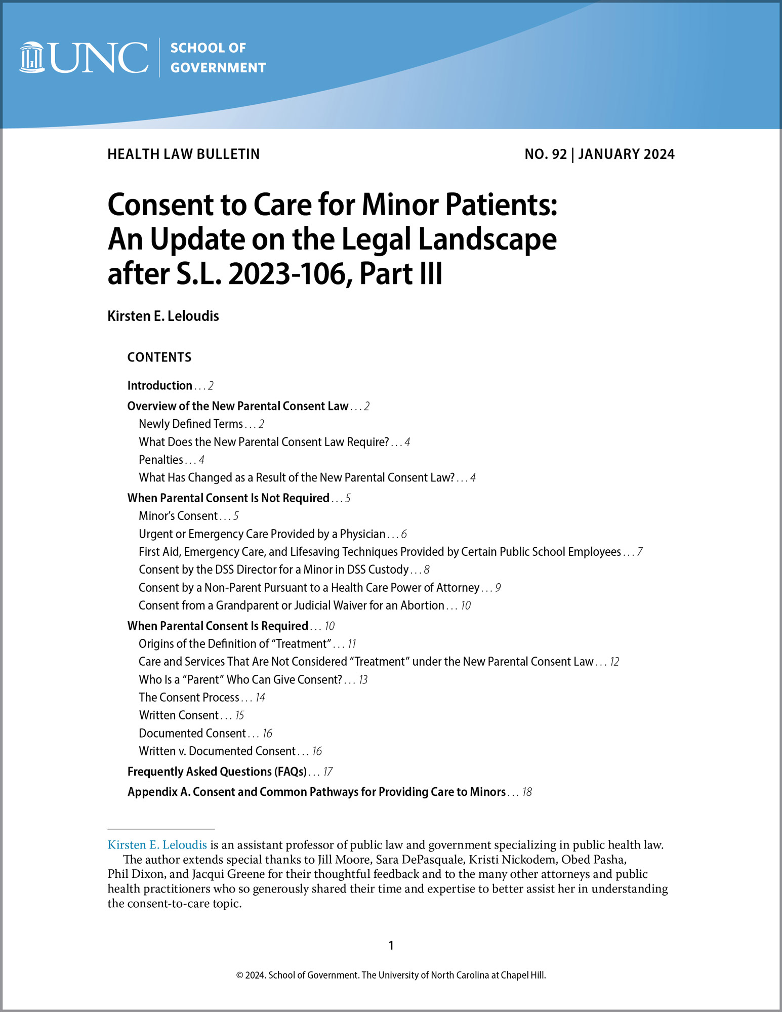 New SOG Bulletin: Consent to Care for Minor Patients: An Update on the ...